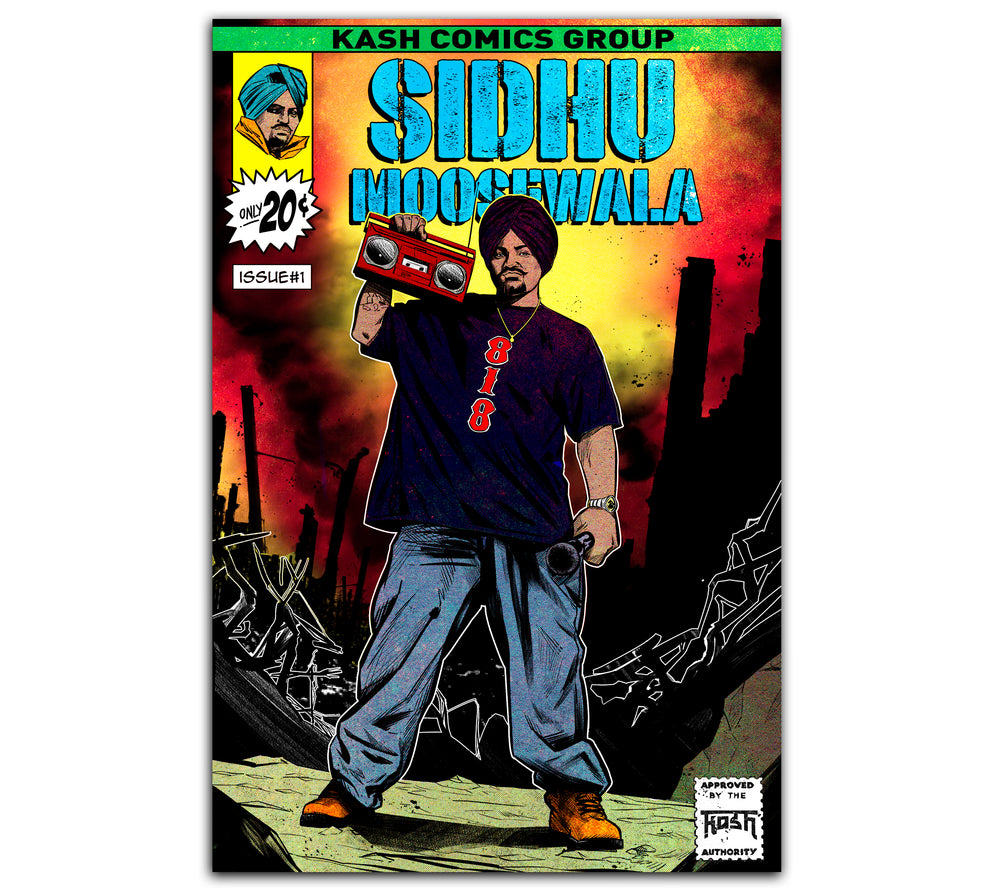 SIDHU MOOSEWALA COMIC POSTER | SIDHU MOOSEWALA SONGS | PUNJABI MUSIC ...